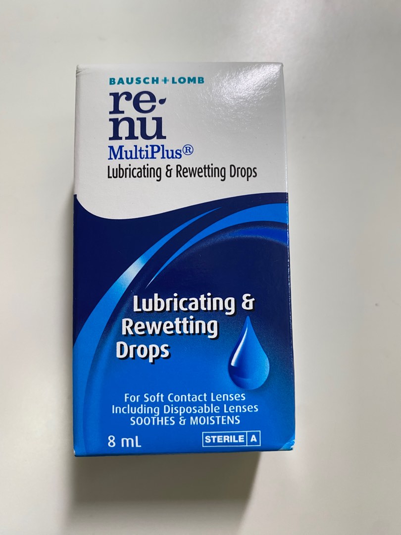 Bausch + Lomb multiplus lubricating and rewetting eye drops 8ml, Beauty ...