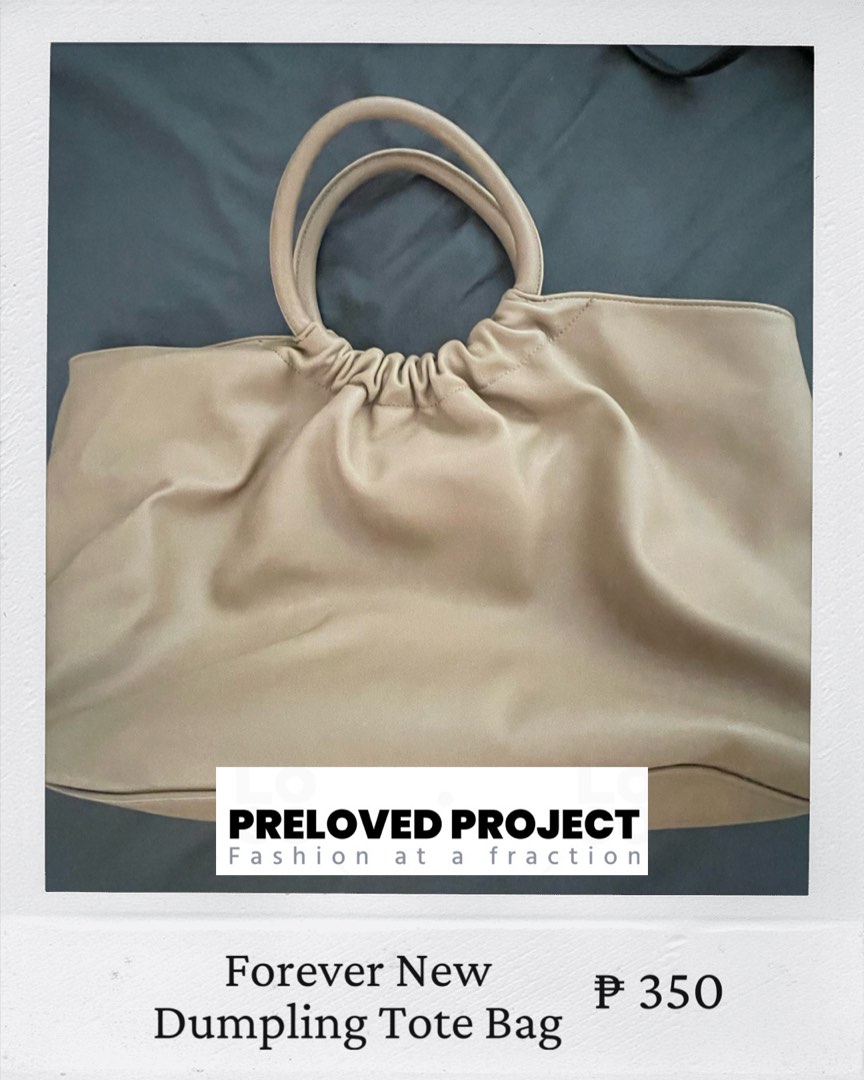 Beige Dumpling Tote Bag, Luxury, Bags & Wallets on Carousell