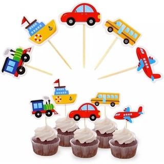 Birthday Transportation Theme Party Plane Police Car School Bus Truck ...