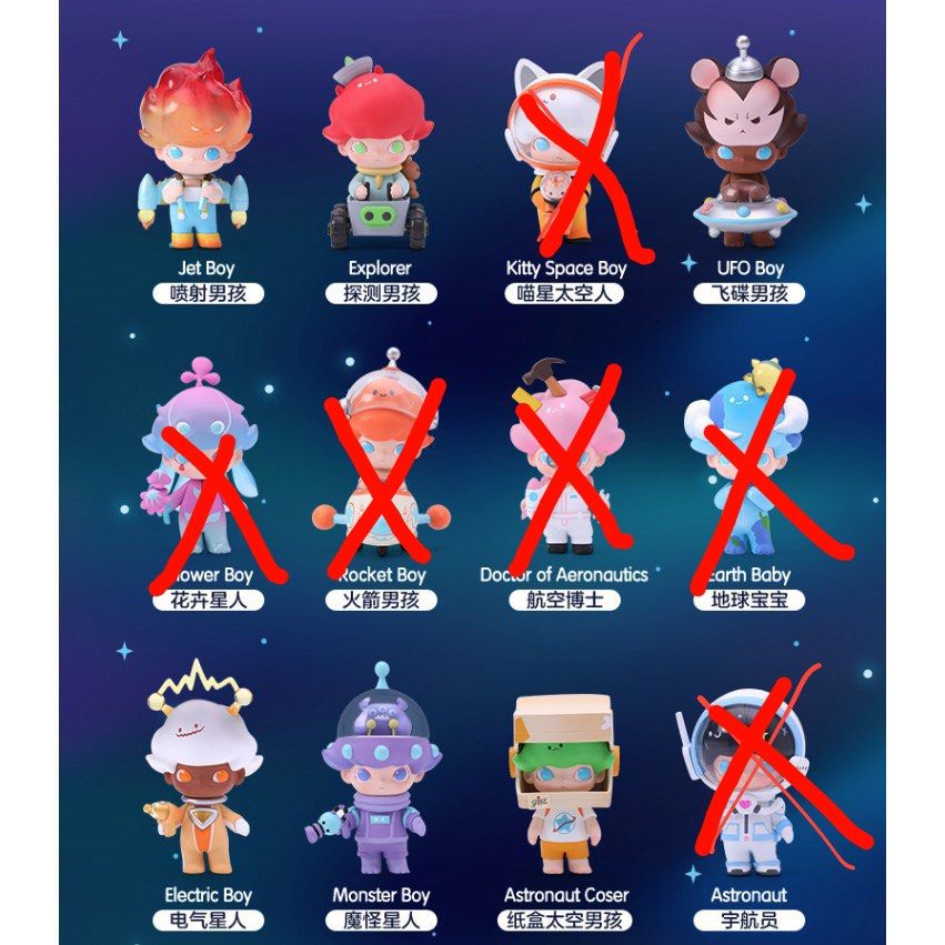 (BNIF) Dimoo Space Travel Series with Secret, Hobbies & Toys, Toys ...