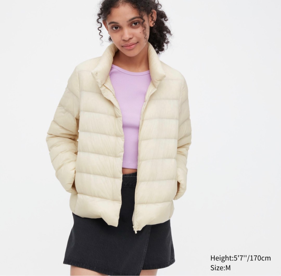 BNWT Uniqlo Ultra Light Down Short Jacket in Off White, Women's Fashion, Coats, Jackets and ...