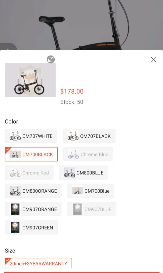 Brand New Camel Foldable Bike 20 Inch with Shimano Gear, Sports ...