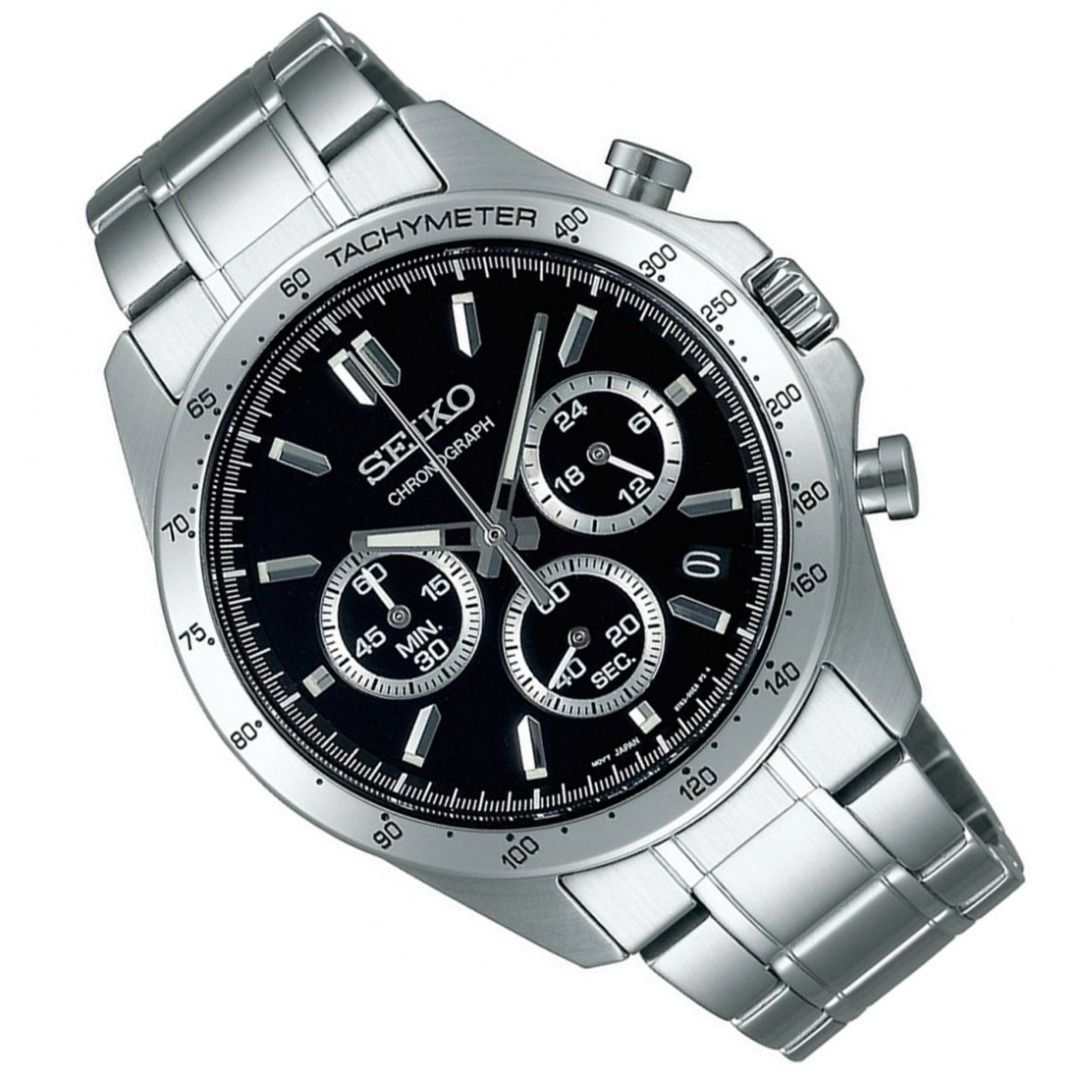 Brand New Seiko Spirit JDM Selection Chronograph Black Dial Quartz ...