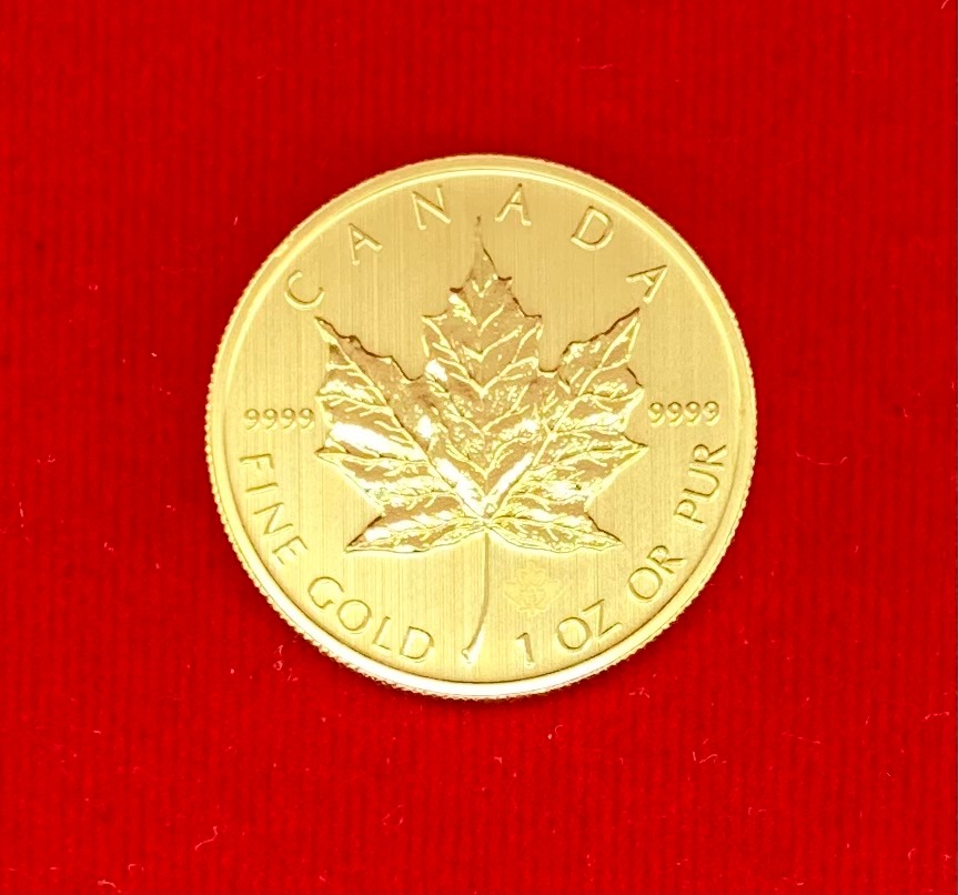 999 24K Canadian Maple Leaf Gold Coin 1oz, Hobbies & Toys, Memorabilia ...