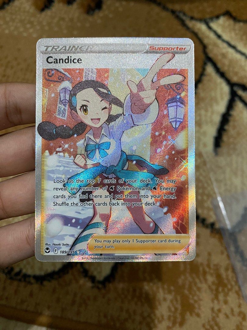Candice Full Art Trainer - Pokemon Silver Tempest, Hobbies & Toys, Toys ...