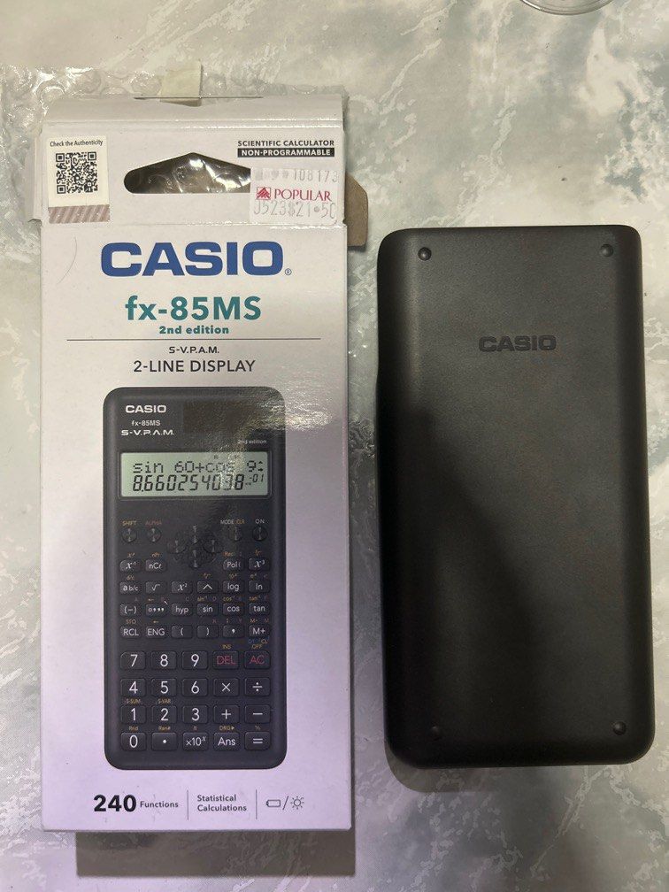 Casio fx-85MS calculator, Mobile Phones & Gadgets, Other Gadgets on ...