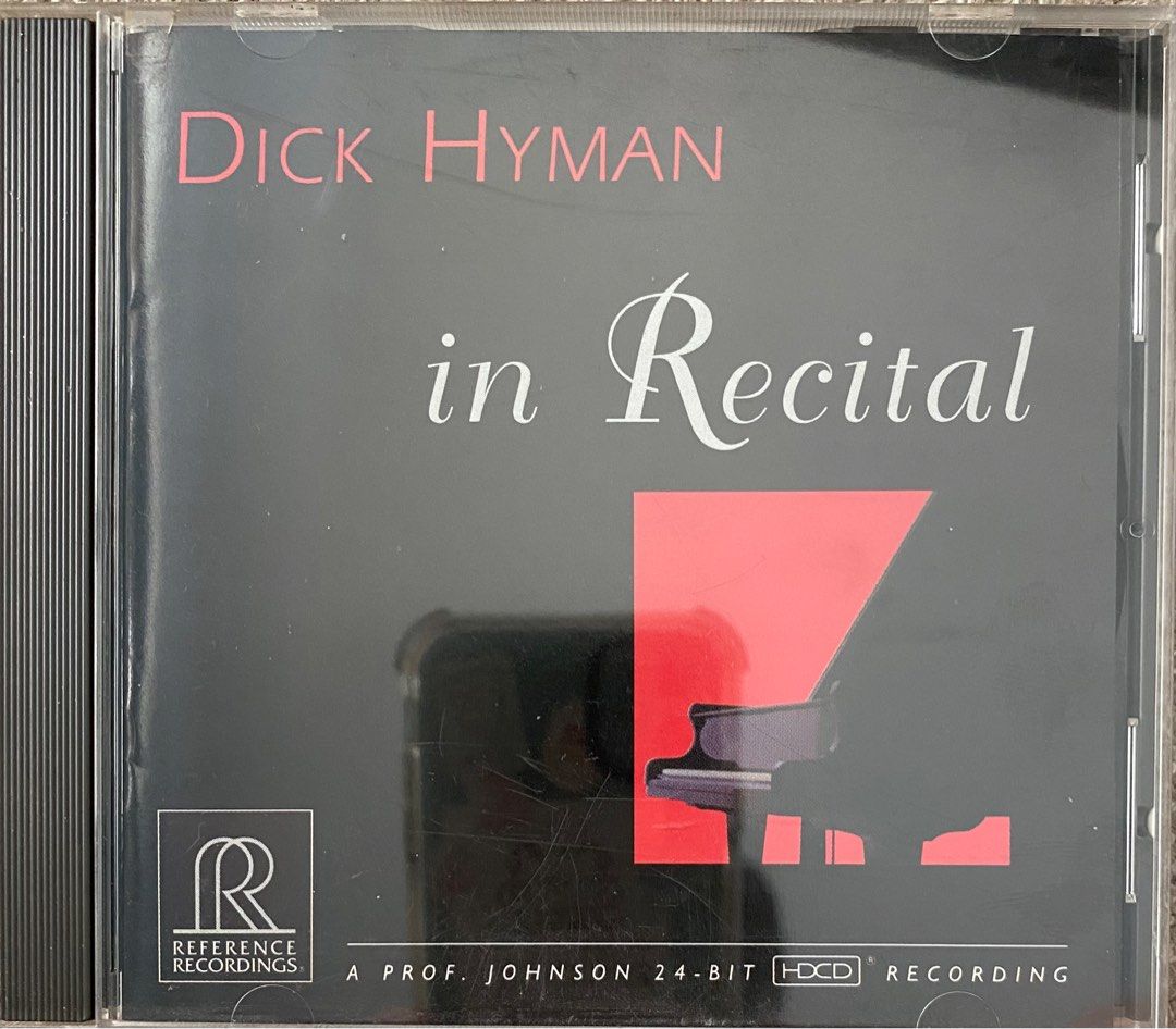 CD: jazz, piano, Audiophile - Dick Hyman In Recital (US Pressing), Reference Recordings RR-84CD ...