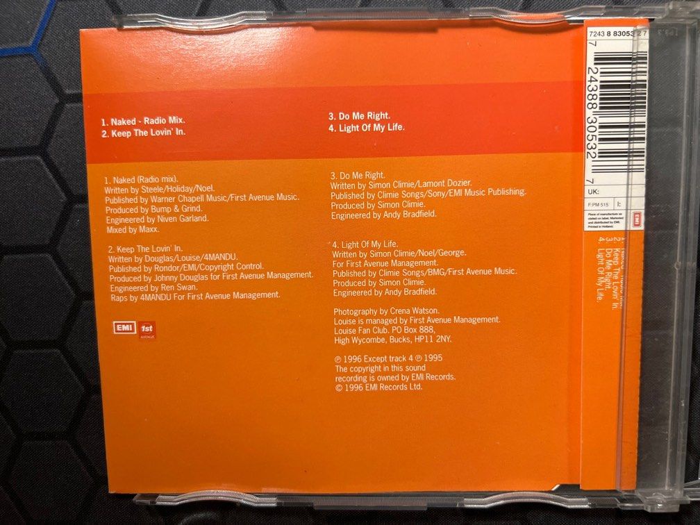 CD Louise Naked, Hobbies & Toys, Music & Media, CDs & DVDs on Carousell