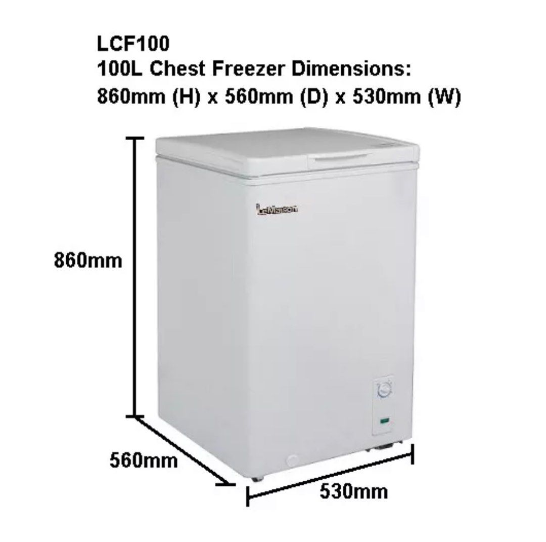 Chest Freezer 100L / Le Maison, TV & Home Appliances, Kitchen Appliances, Refrigerators ...