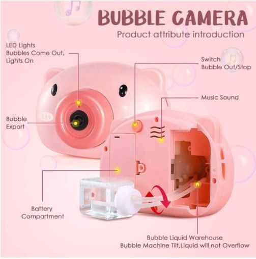 Children Bubble Camera Duck Piggy Kitty Design, Hobbies & Toys, Toys ...