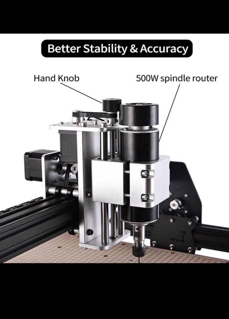CNC router machine 500W for wood metal accrylic cutting etc. GRBL ...