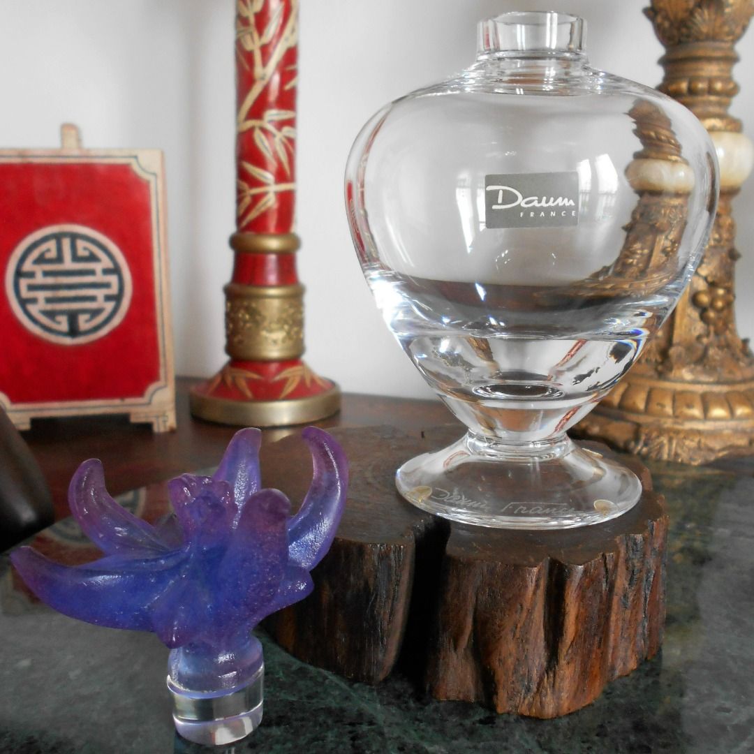 Collectable Handcrafted Daum France Pate de Verre Crystal Perfume ...