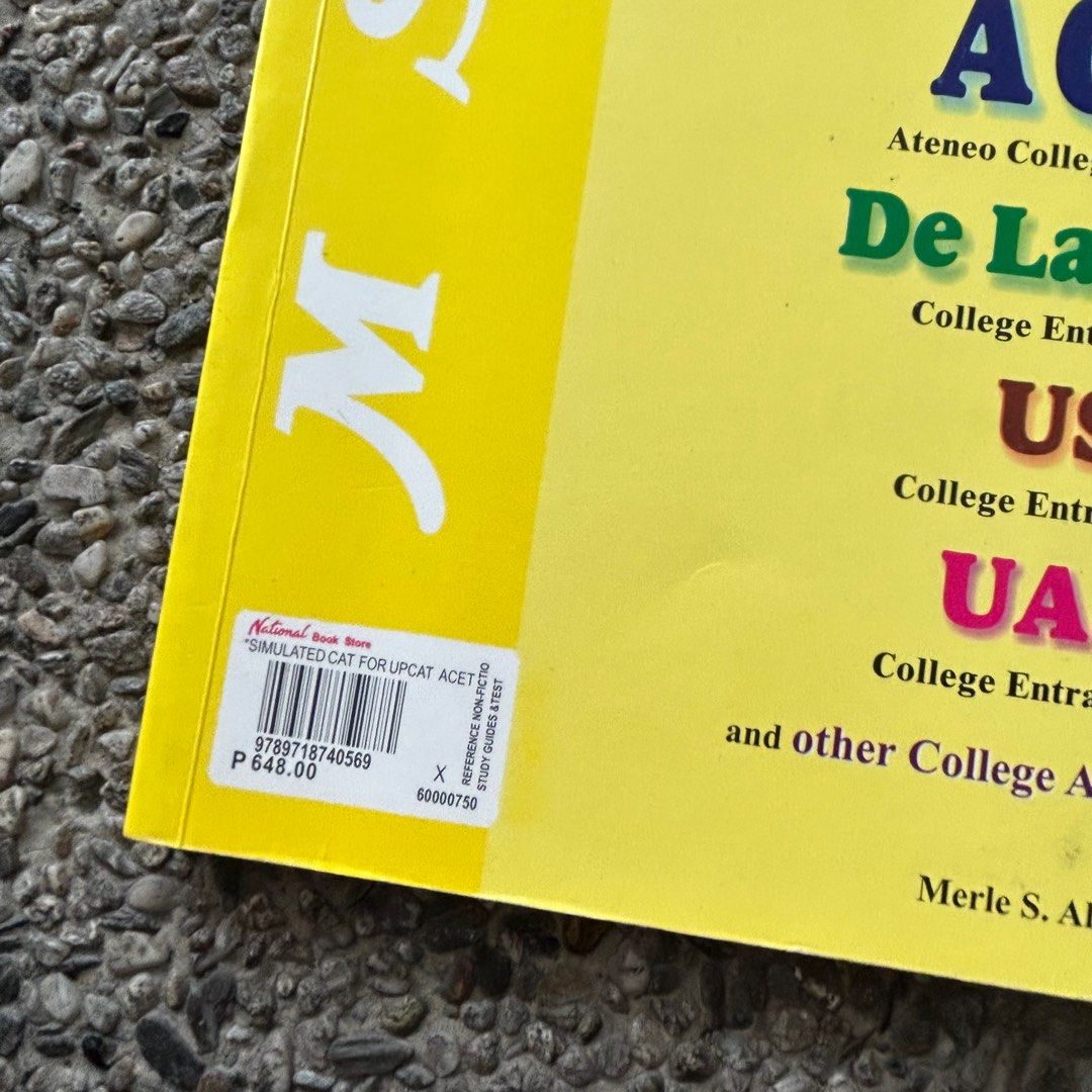 COLLEGE ENTRANCE EXAM REVIEWER 2023 MSA SET COLLEGE ADMISSION TEST ...