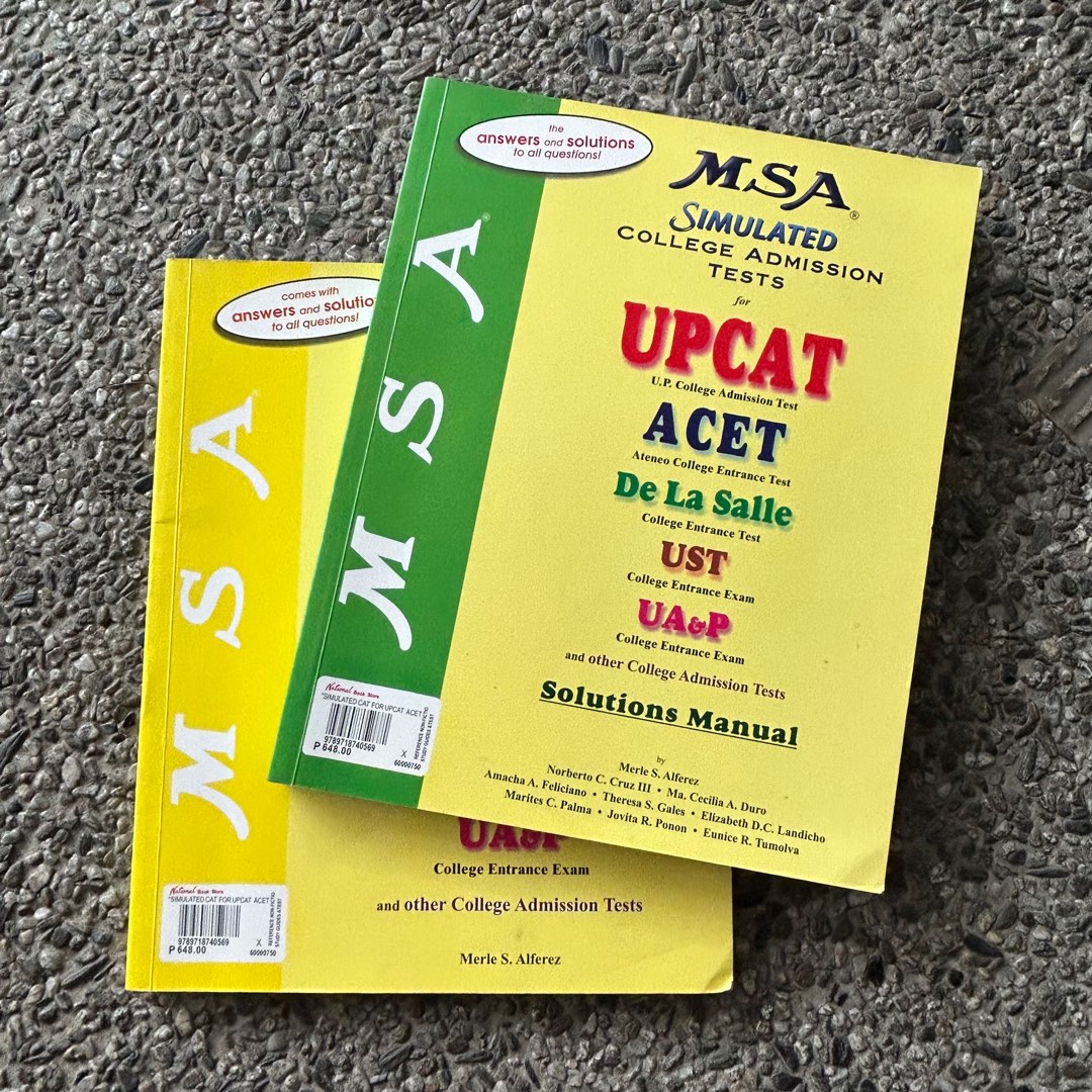 COLLEGE ENTRANCE EXAM REVIEWER 2023 MSA SET COLLEGE ADMISSION TEST ...