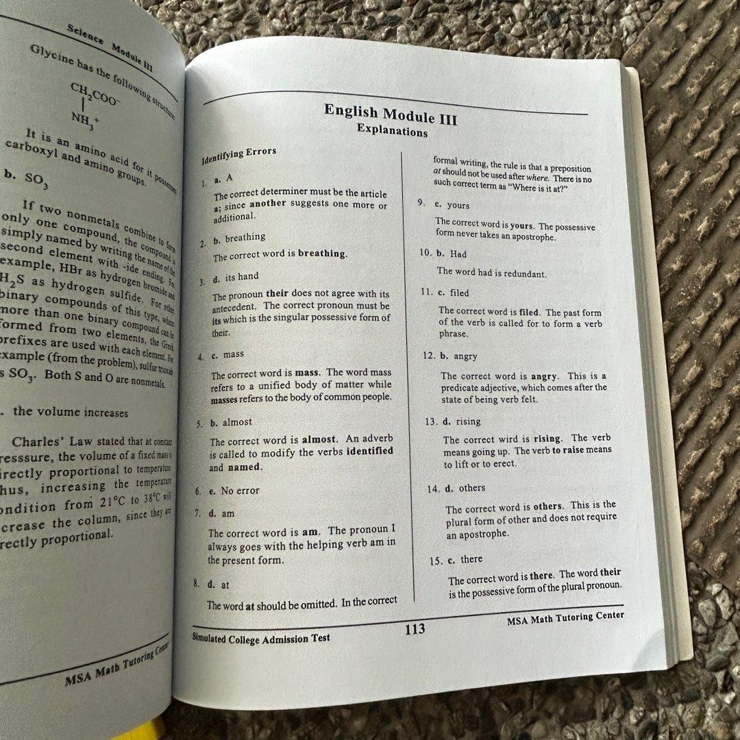 COLLEGE ENTRANCE EXAM REVIEWER 2023 MSA SET COLLEGE ADMISSION TEST ...