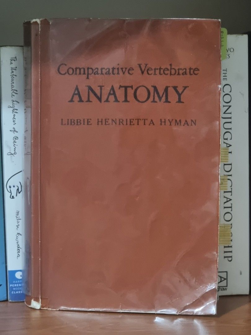 Comparative Vertebrate Anatomy - Libbie Henrietta Hyman (2nd Edition ...