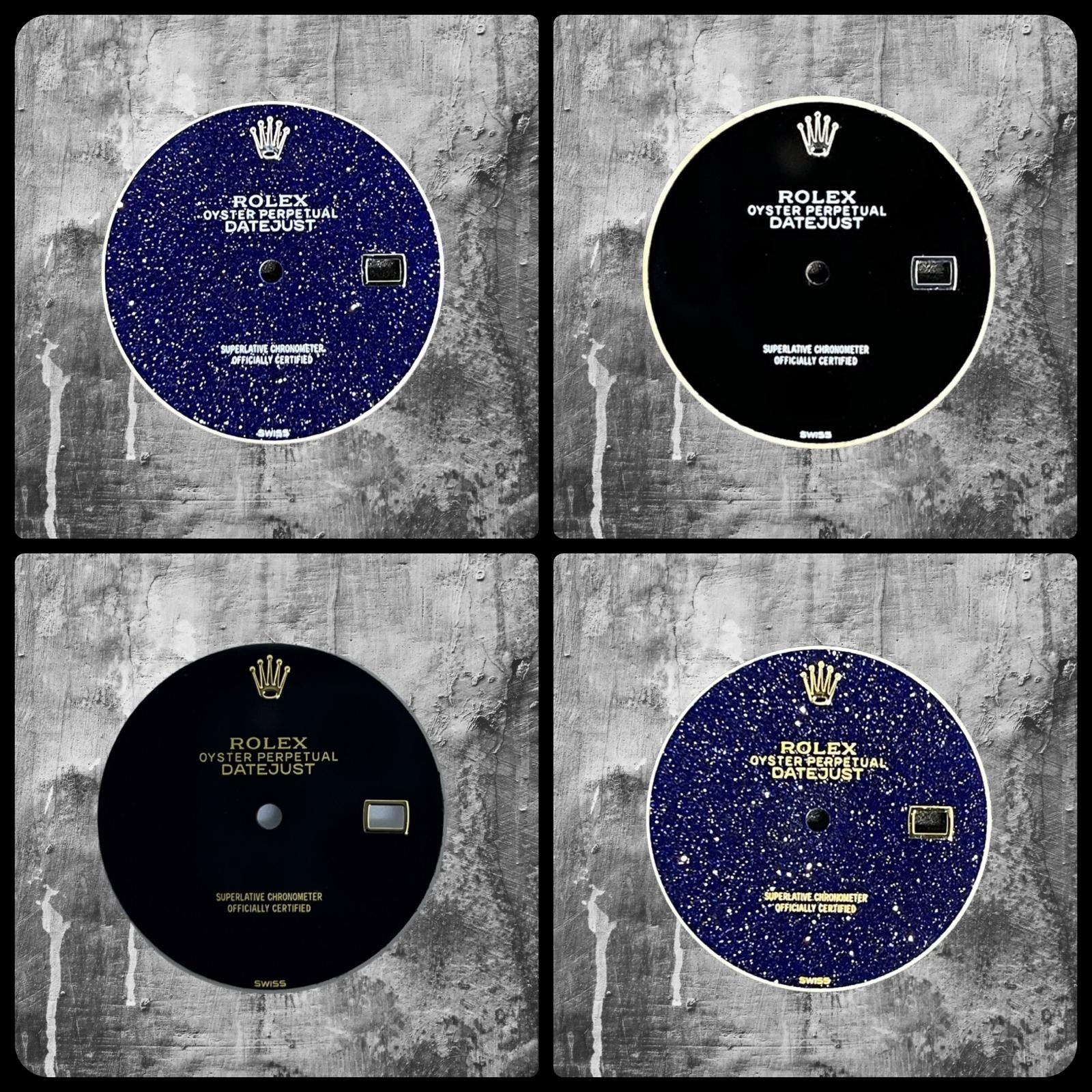 Custom Black Onyx / Aventurine Watch Dial For Rolex Datejust 36mm ...