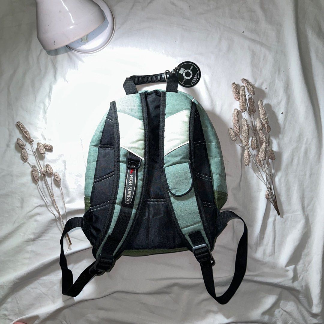 Cute Aesthetic Vintage Blue High Sierra Small Backpack, Women's Fashion ...