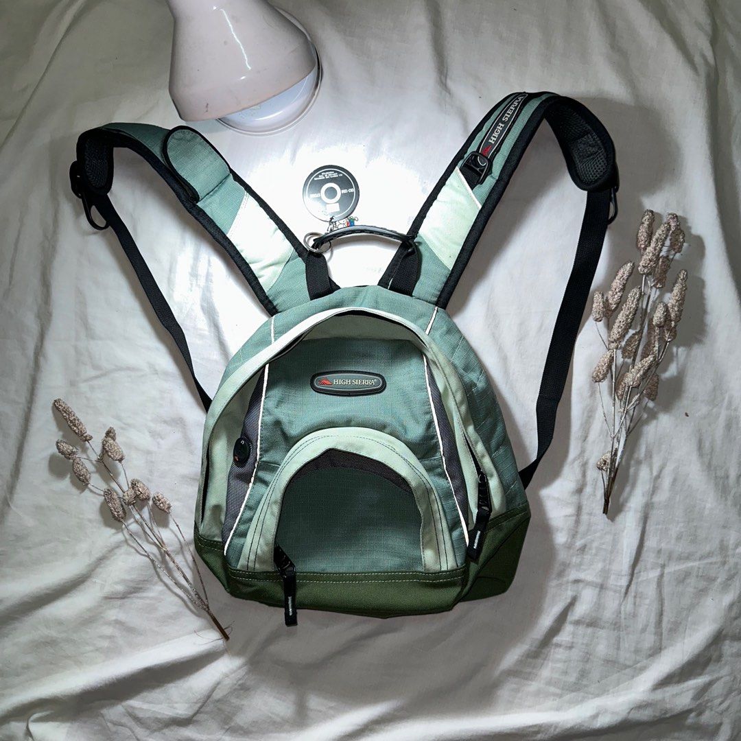 Cute Aesthetic Vintage Blue High Sierra Small Backpack, Women's Fashion ...