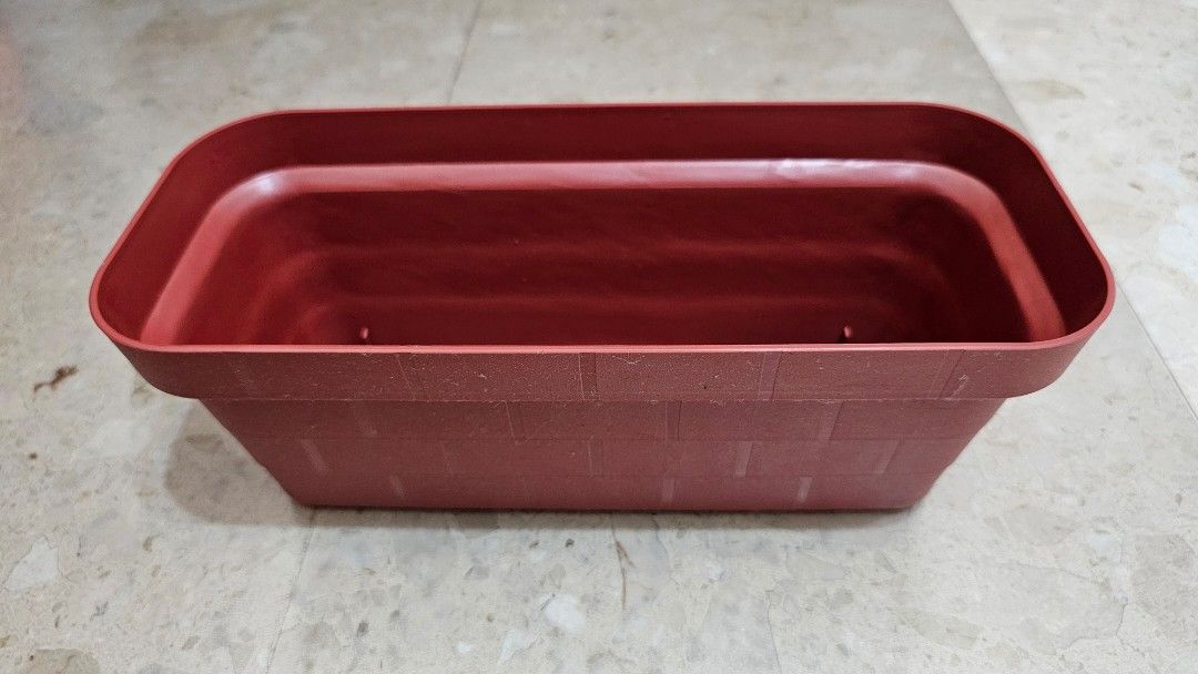 Daiso Flower Pot 30cm x 13cm *Buy 5 get 1 Used Free*, Furniture & Home ...