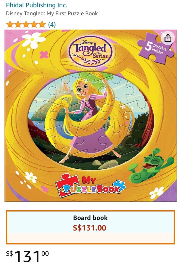 Disney Tangled Series: My First Puzzle Book, Rapunzel Board Book ...