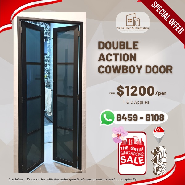 Double Action Cowboy Door, Furniture & Home Living, Bathroom & Kitchen ...