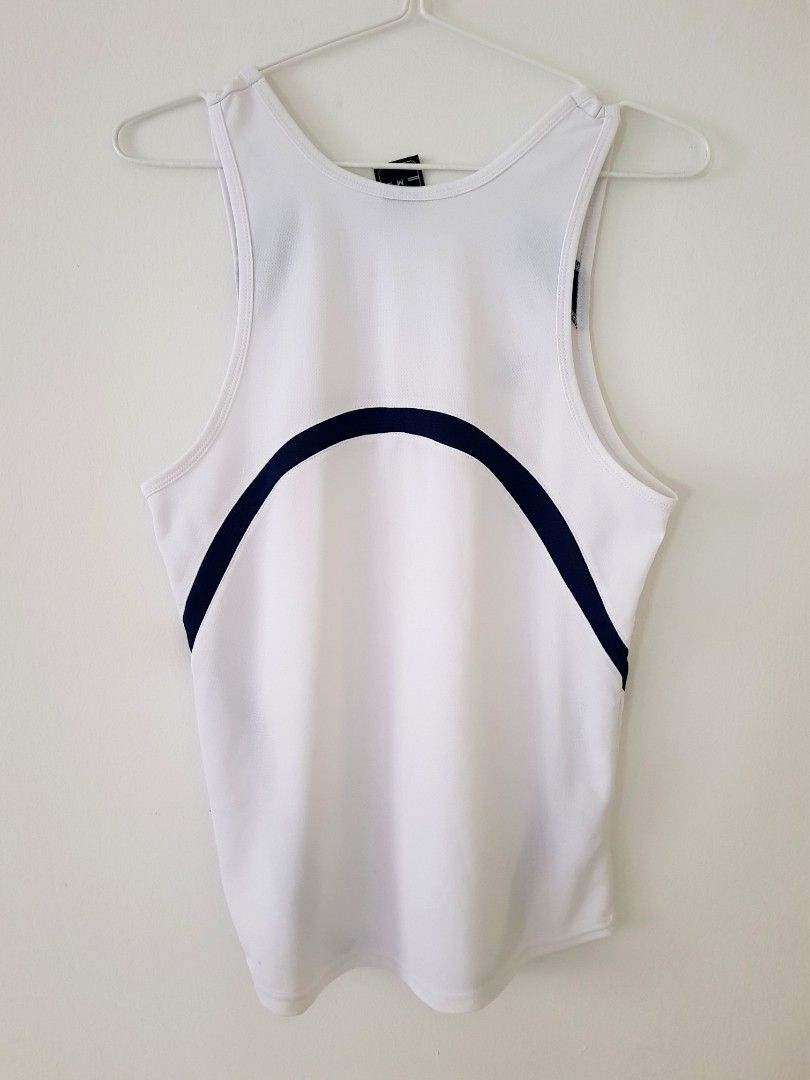 FBT mens white singlet, Men's Fashion, Activewear on Carousell
