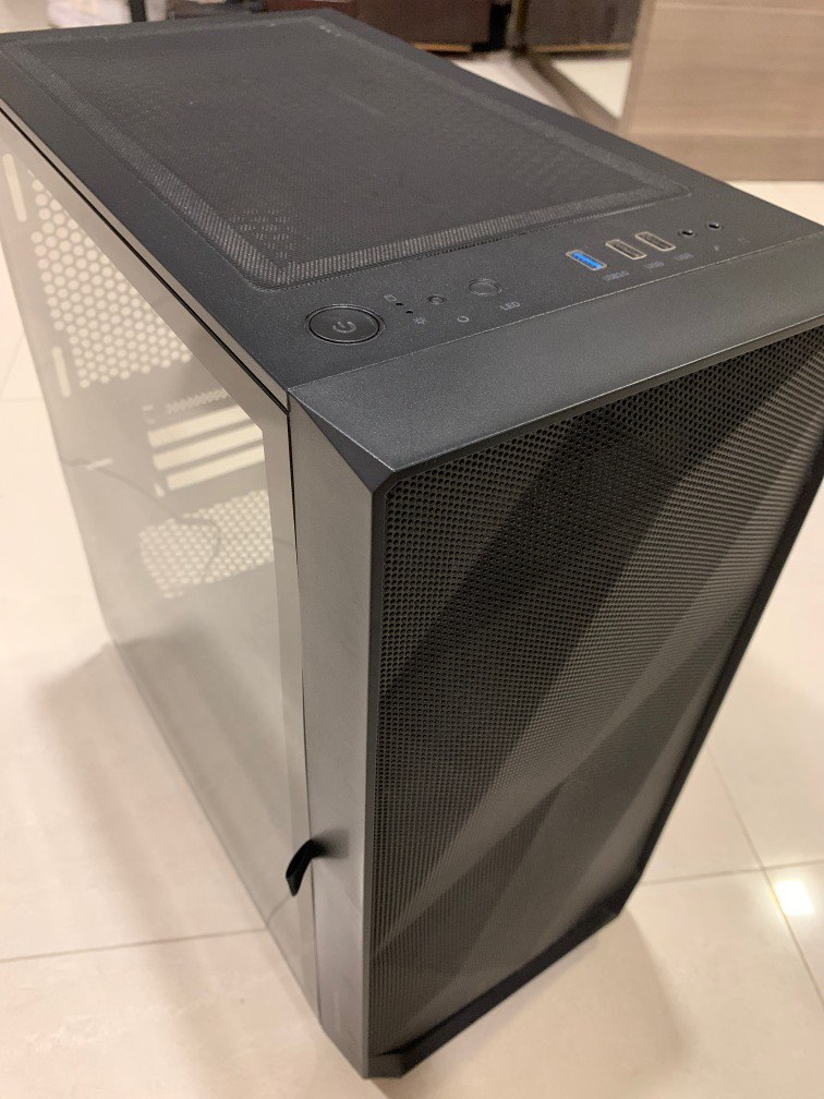 FORGE Desktop Casing with Mesh Front Panel/High Airflow Case/Tempered ...