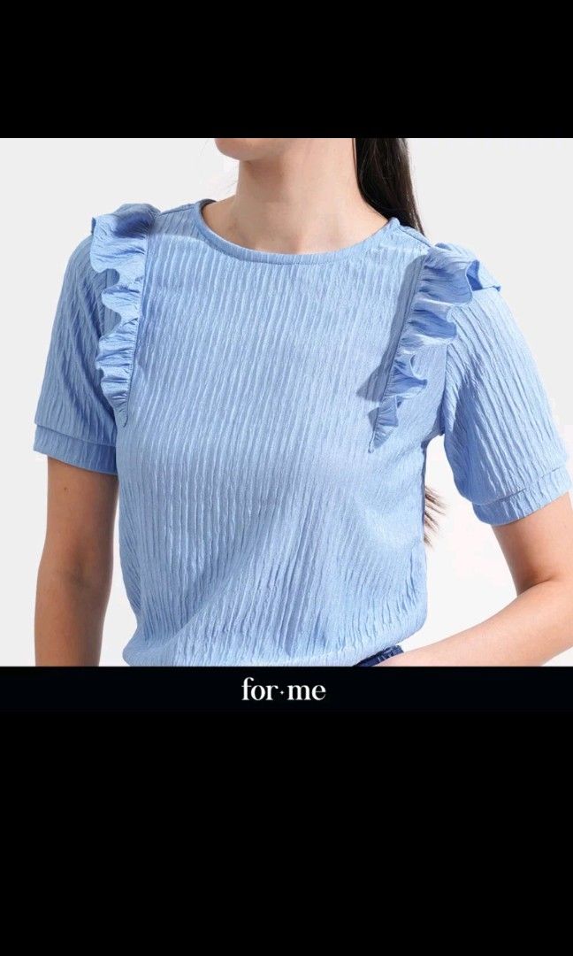 Forme blouse, Women's Fashion, Tops, Blouses on Carousell