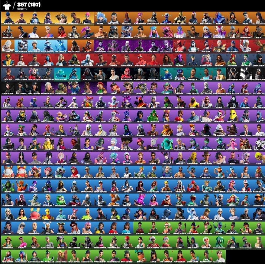 Fortnite Account Stacked, Video Gaming, Gaming Accessories, Game Gift ...