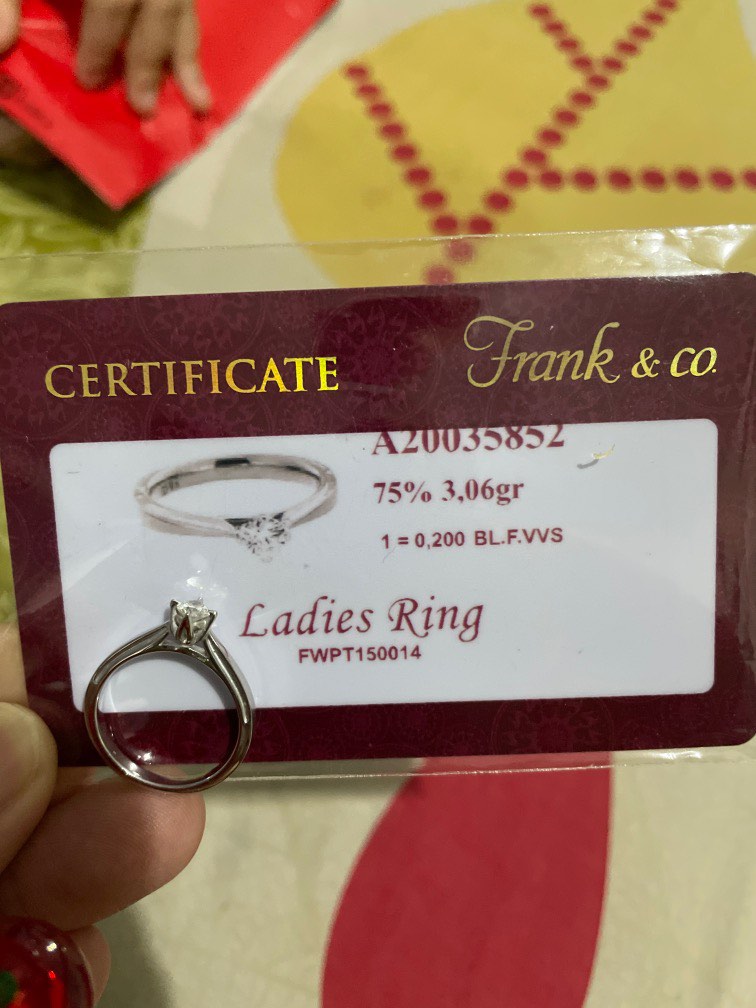 Frank n Co Ladies Ring, Fesyen Wanita, Aksesoris di Carousell