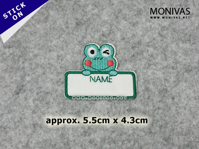 Frog Embroidery Name Tag DIY Stick On Label Badge Decal, Hobbies & Toys ...