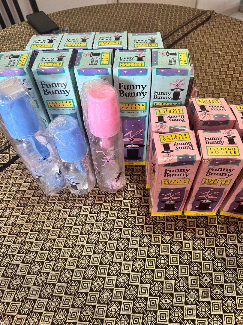 Funny Bunny Feeding Bottles 250 Ml And 125 Ml All New Not For Fussy Users Can Use As Give