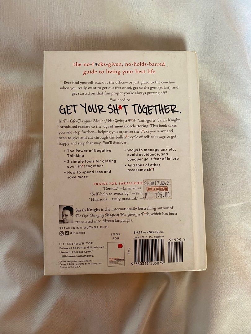 Get Your Sh*t Together by Sarah Knight, Hobbies & Toys, Books ...