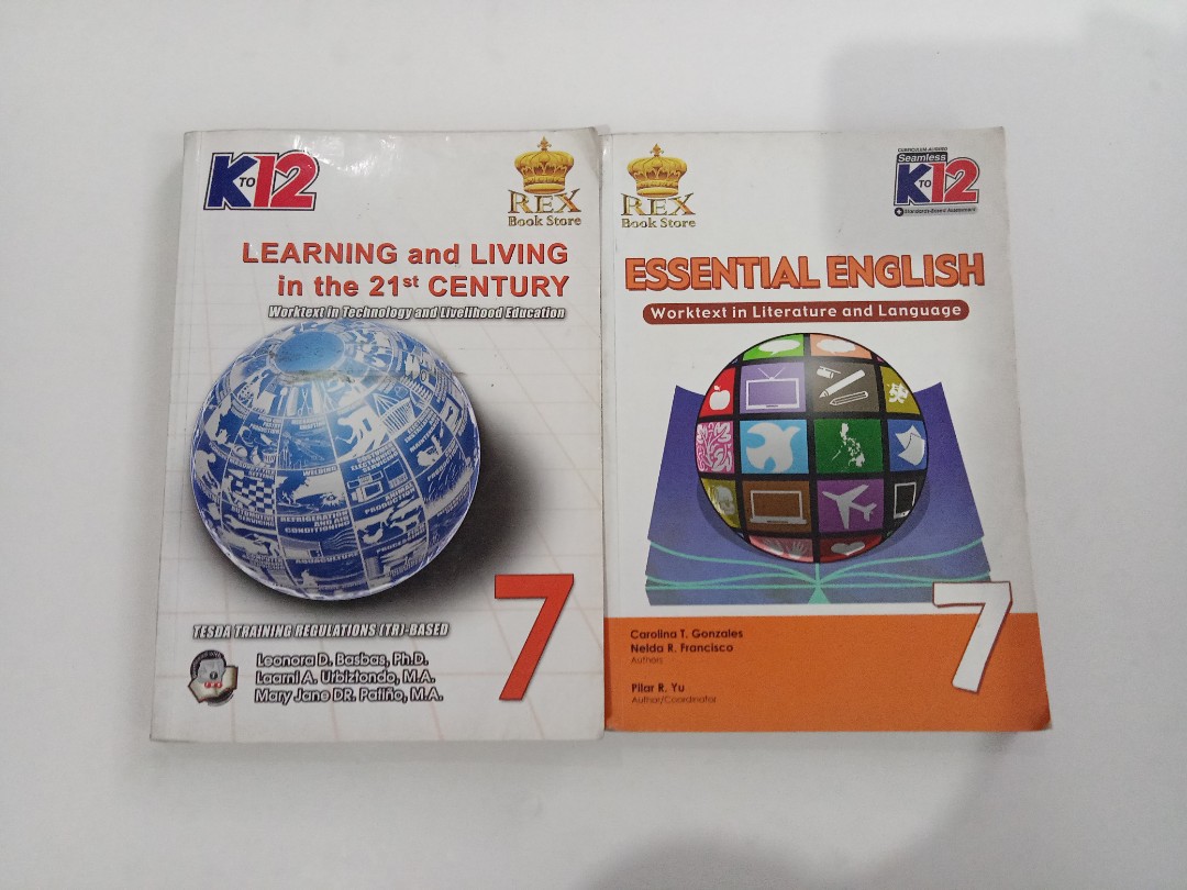 Grade 7 TLE and English Textbooks Learning and Living in the 21st Century and Essential English ...