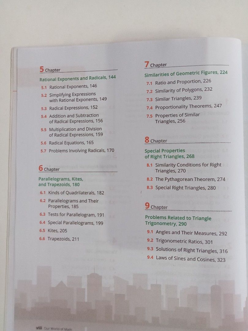 Grade 9 and Grade 10 Our World of Math VIBAL Textbooks High School Math Book, Hobbies & Toys ...