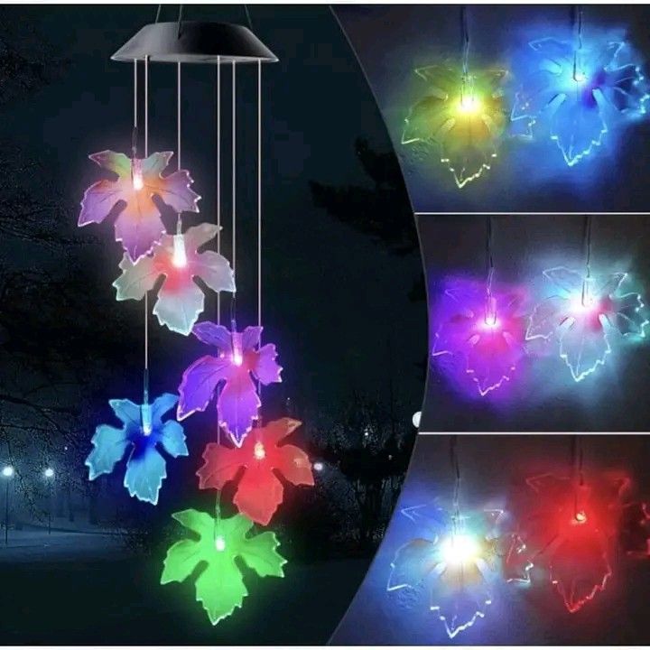 Hanging solar ball and flowers on Carousell