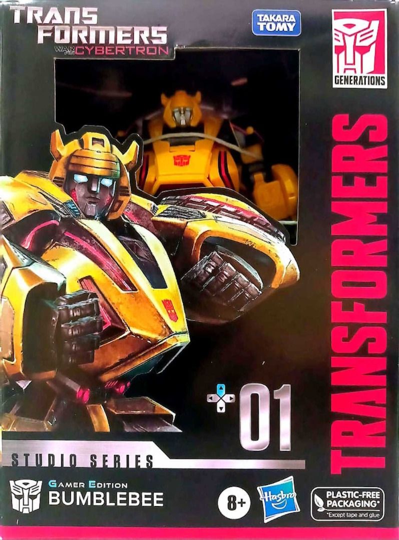 Hasbro Transformers Studio Series SS+01 Deluxe Gamer Edition Bumblebee ...