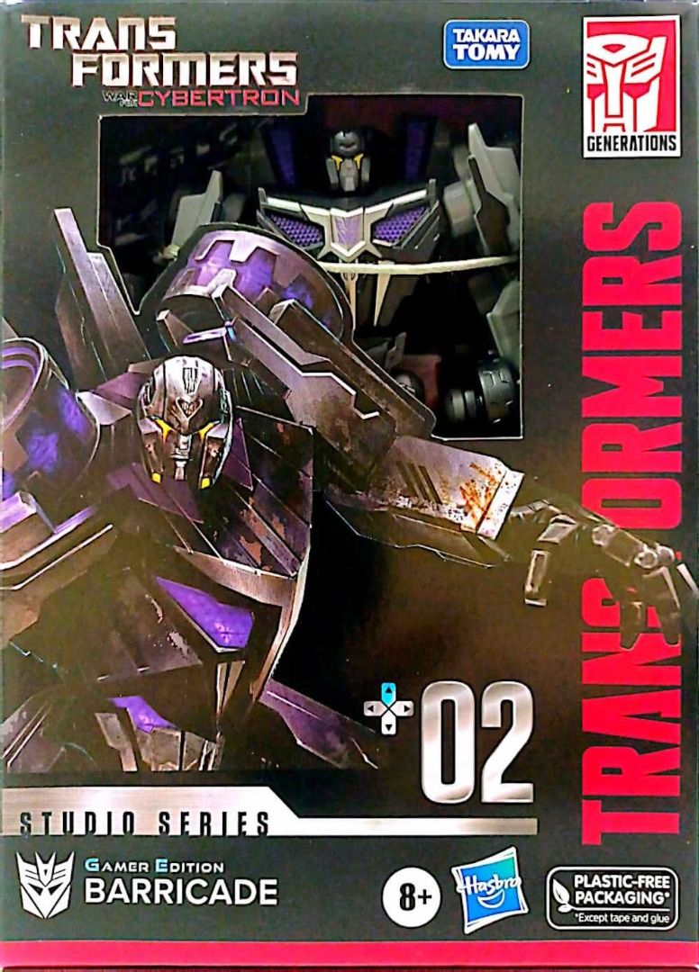 Hasbro Transformers Studio Series SS+02 Deluxe Gamer Edition Barricade ...