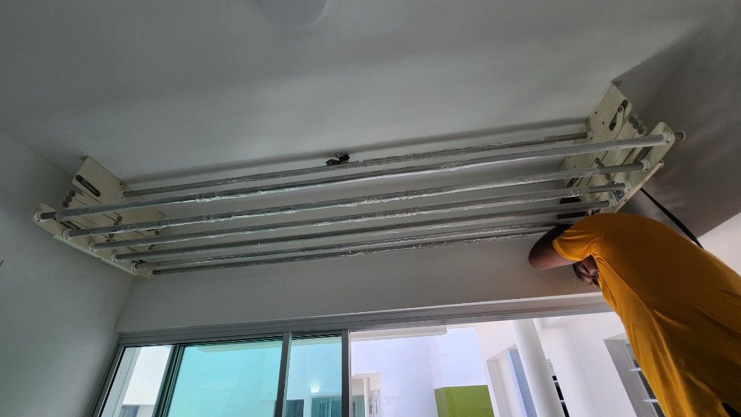 HDB BTO Laundry Rack, Furniture & Home Living, Home Improvement ...