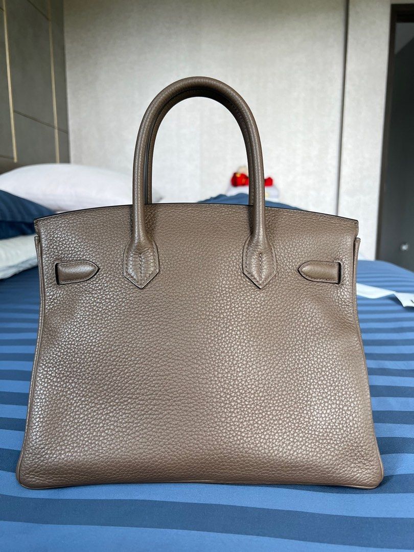 2021 Hermes Birkin 30 Taupe, Luxury, Bags & Wallets on Carousell