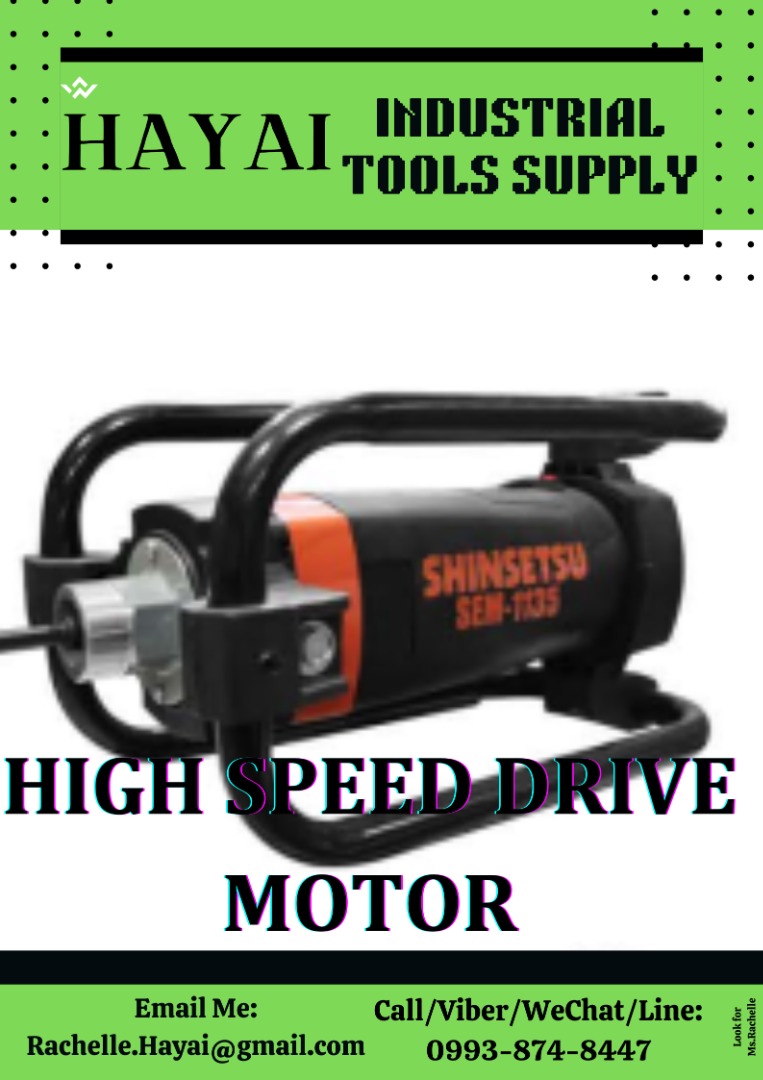 HIGH SPEED DRIVE MOTOR, Commercial & Industrial, Industrial Equipment ...