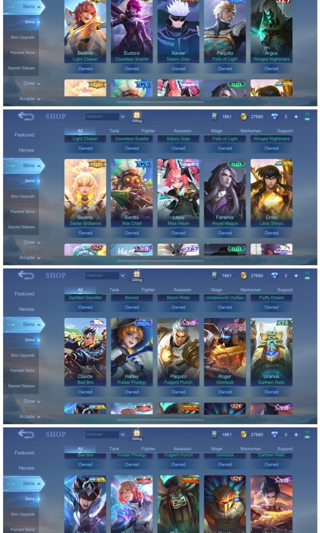 *HIGH WINRATE* *SUPER STACKED* Mobile Legends Account / mlbb / ml acc ...