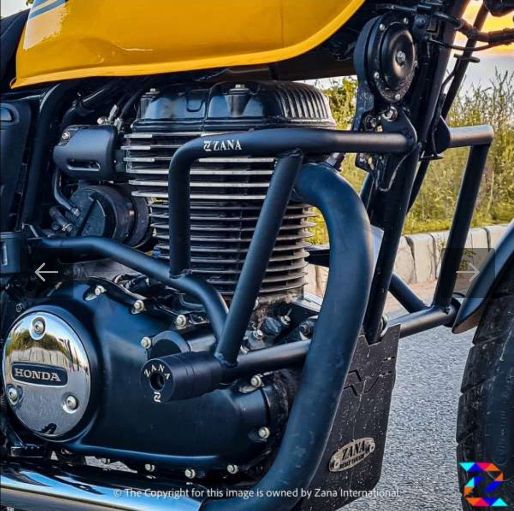 Honda CB350RS Crash guards /bars with sliders, Motorcycles, Motorcycle ...