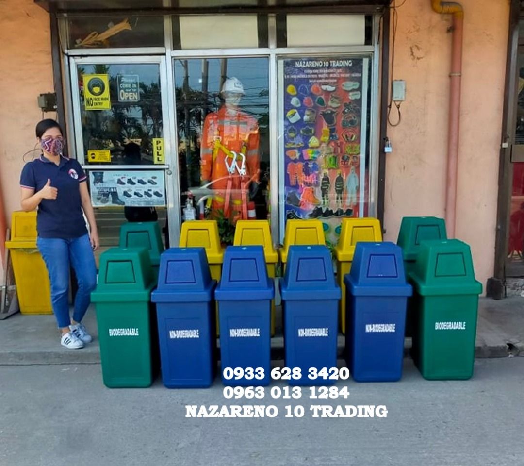 Hooded Trash Bin, Furniture & Home Living, Cleaning & Homecare Supplies ...