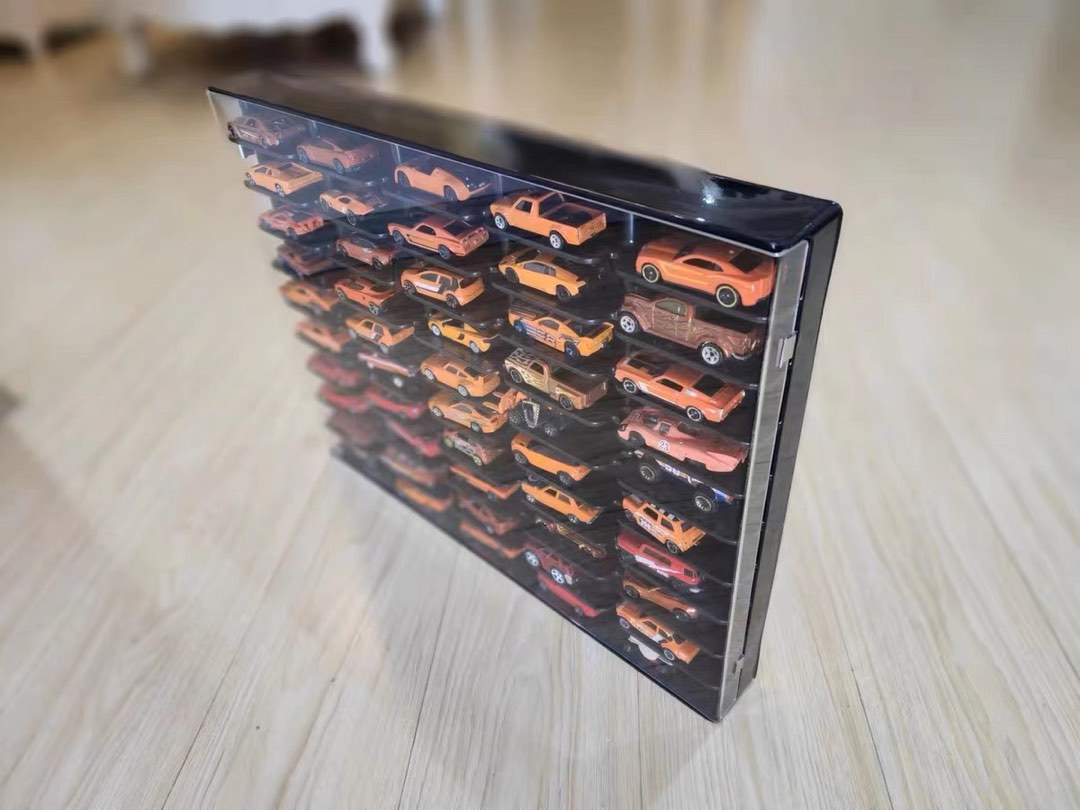 Hot Wheels 50 Slots Plastic Display case with front cover for Mini GT ...