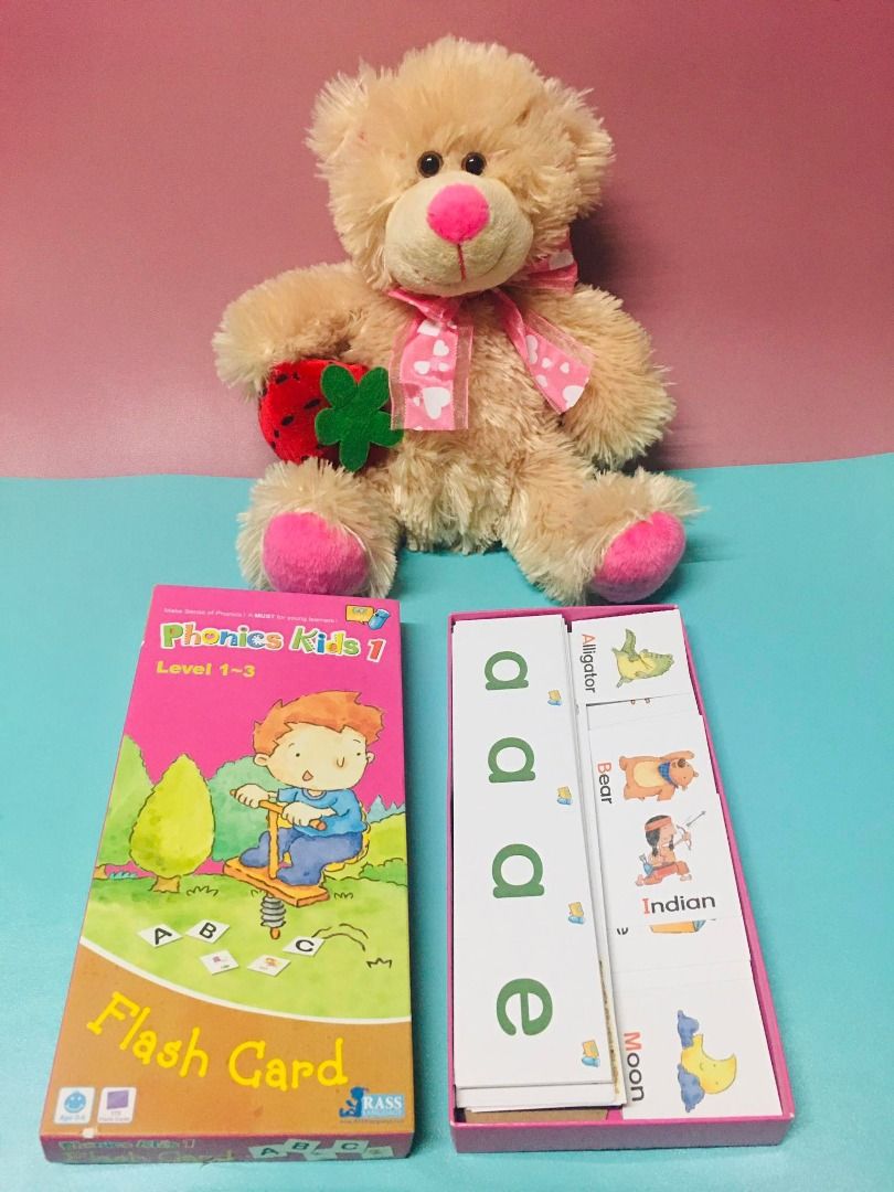 Hug & Luv Plush Toy with Flash Cards, Vegetable Puzzles and Book Bundle ...