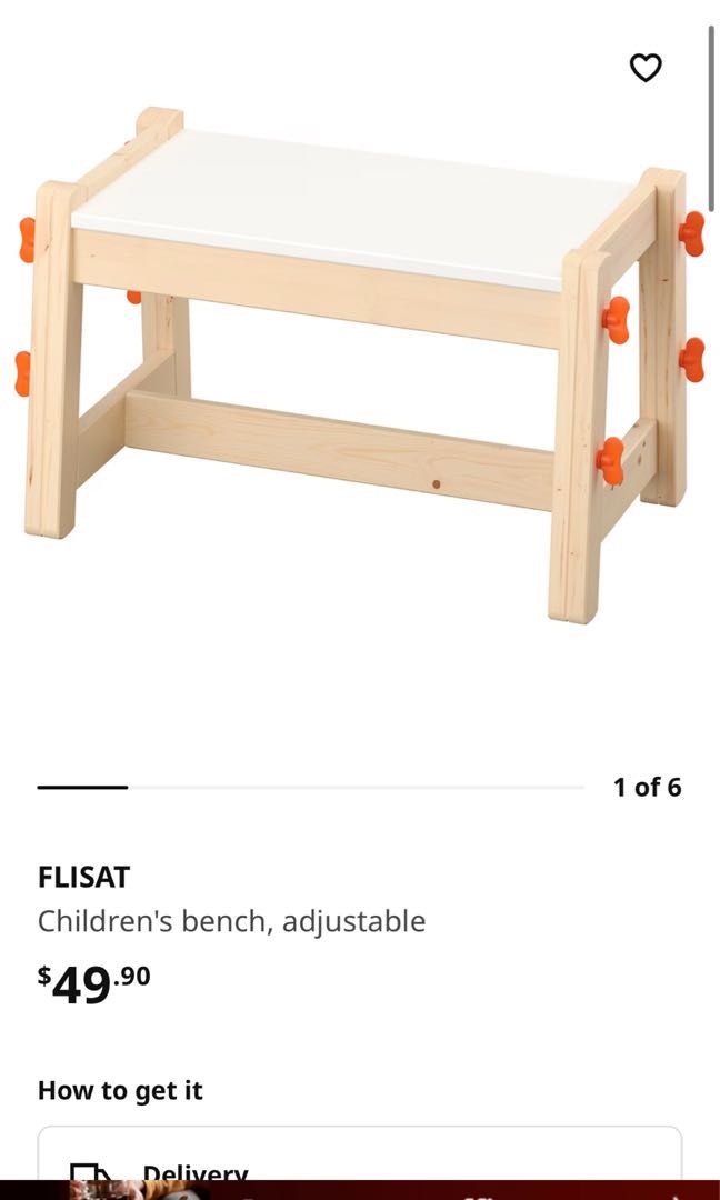 IKEA flisat bench, Babies & Kids, Baby Nursery & Kids Furniture, Other ...
