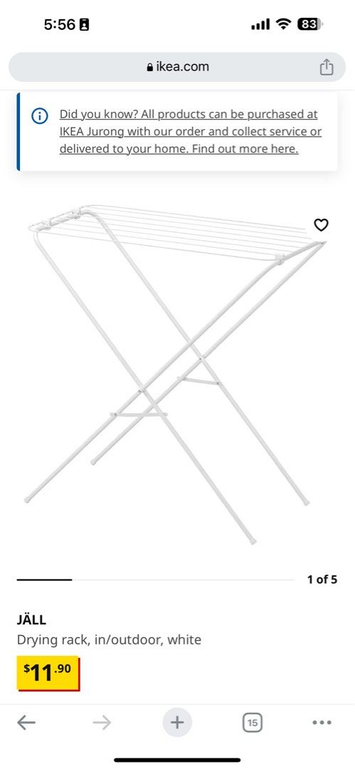 IKEA JALL Drying rack, Furniture & Home Living, Home Improvement ...