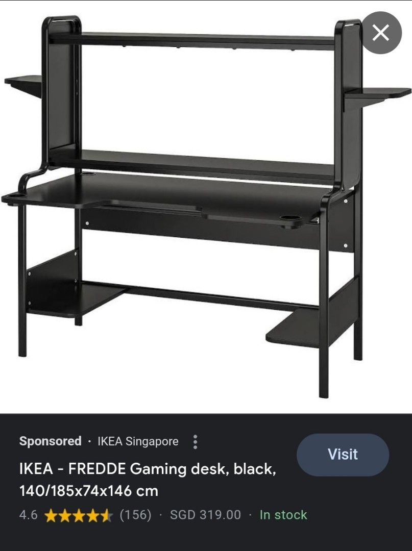 Ikea workstation, Furniture & Home Living, Furniture, Tables & Sets on ...